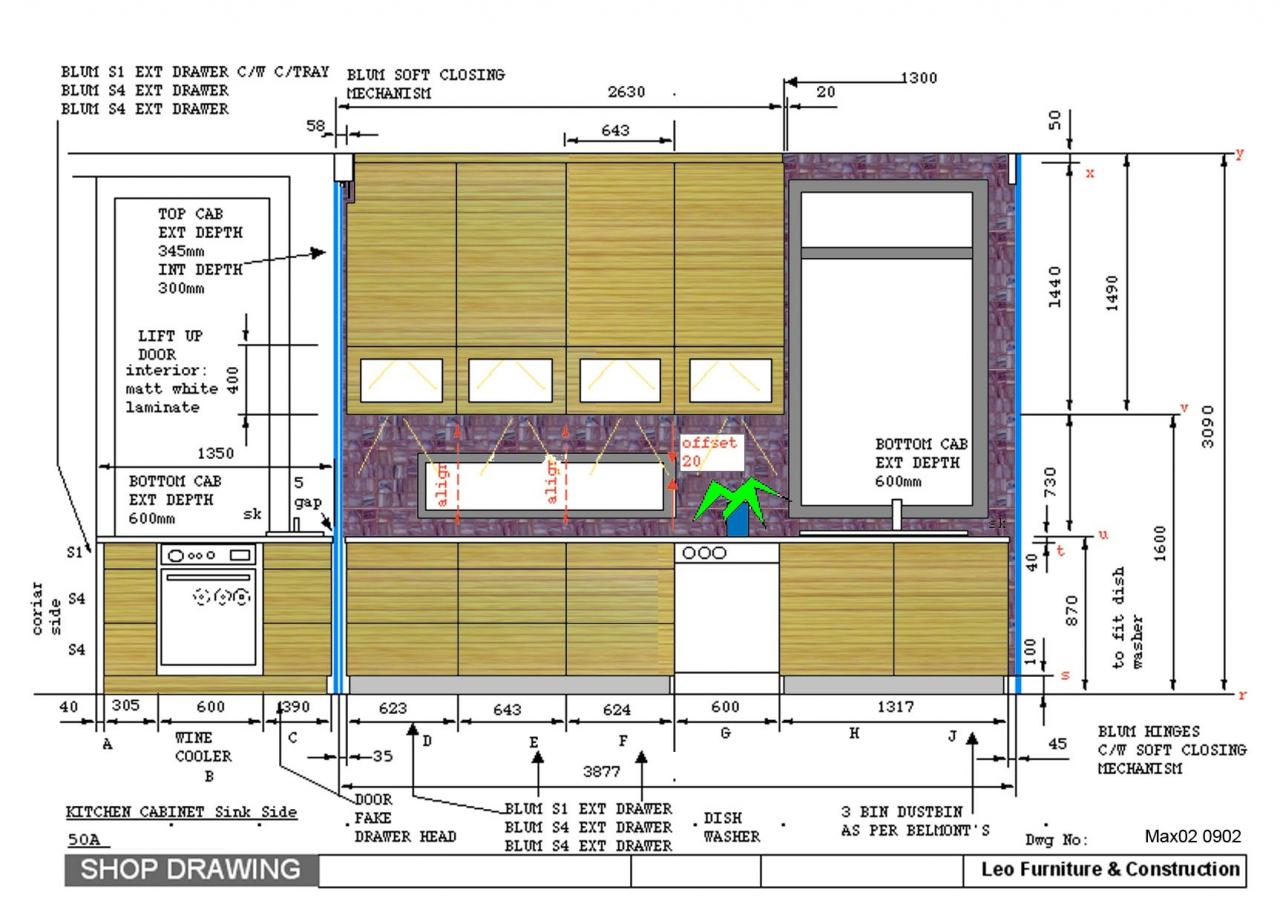 Leo Furniture & Construction - Shop Drawings